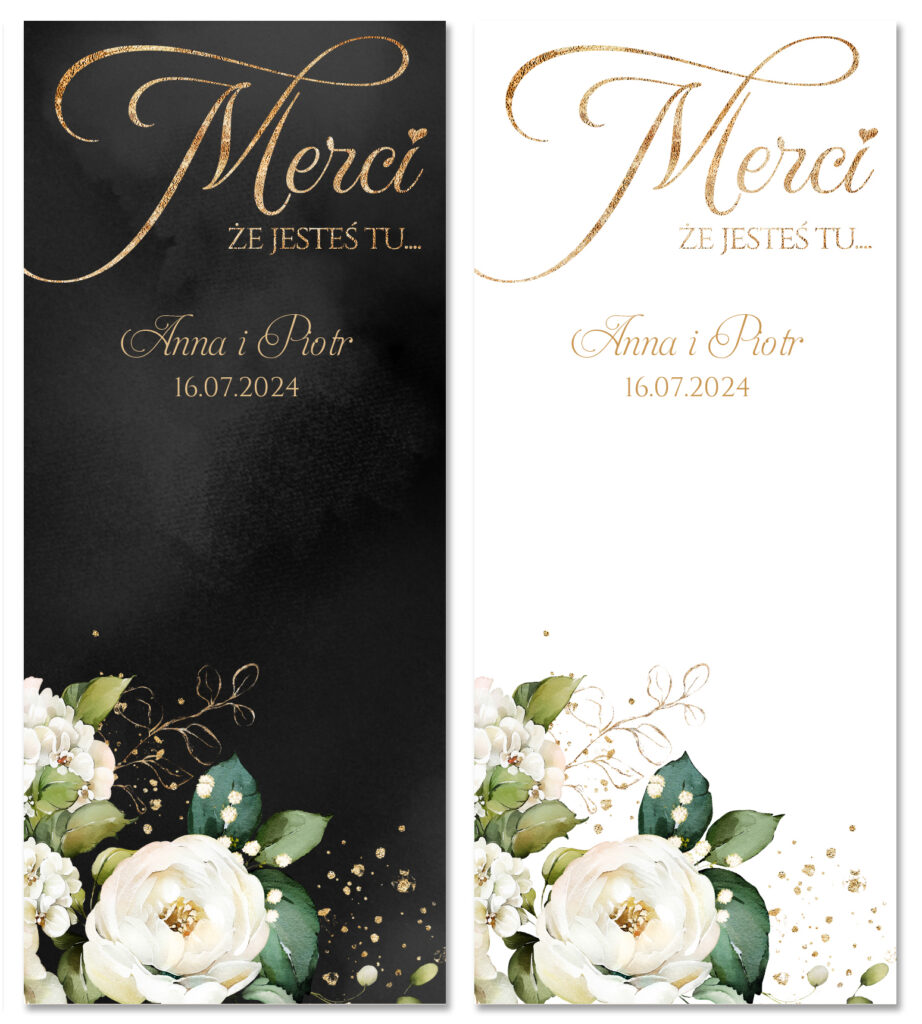 Podziękowania MERCI – Emilia 2szt | ZachowajKolory